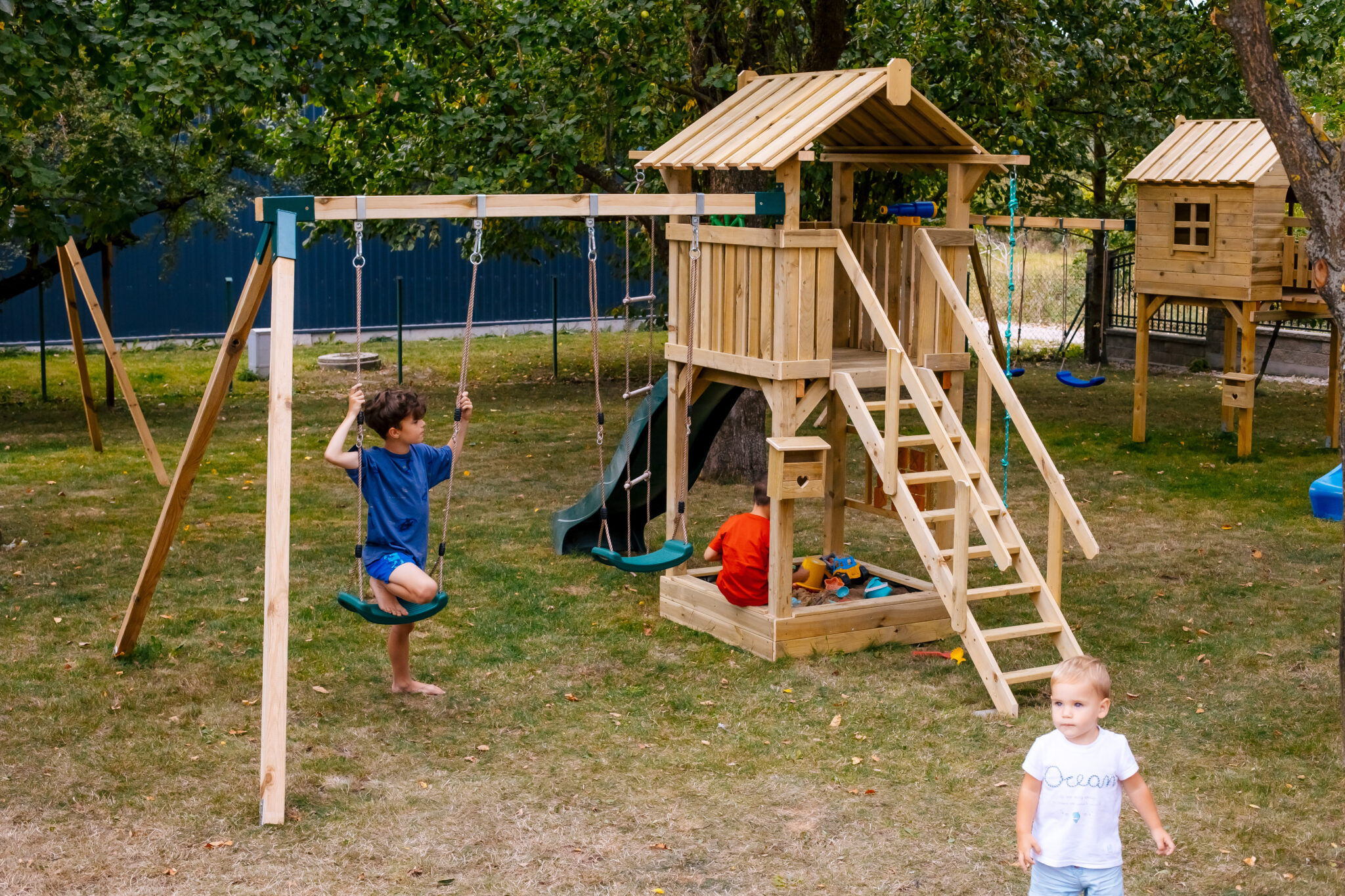 Drewniany Plac Zabaw - Mały Raj - Bezpieczny plac zabaw - Meblogród.pl